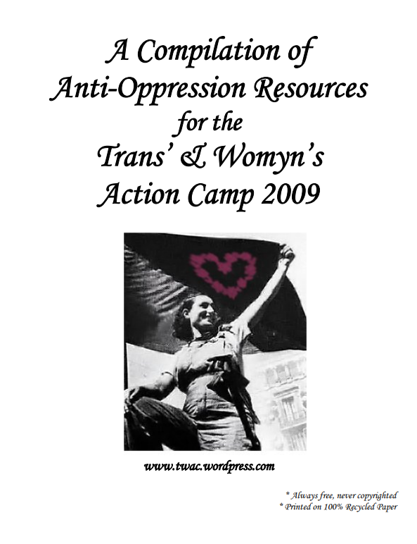 Trans' & Womyn's Anti-Oppression Resources – Lost 40 Music Festival